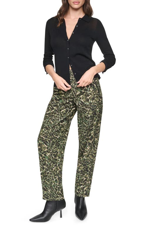 DKNY DKNY Printed Barrel Leg Pants